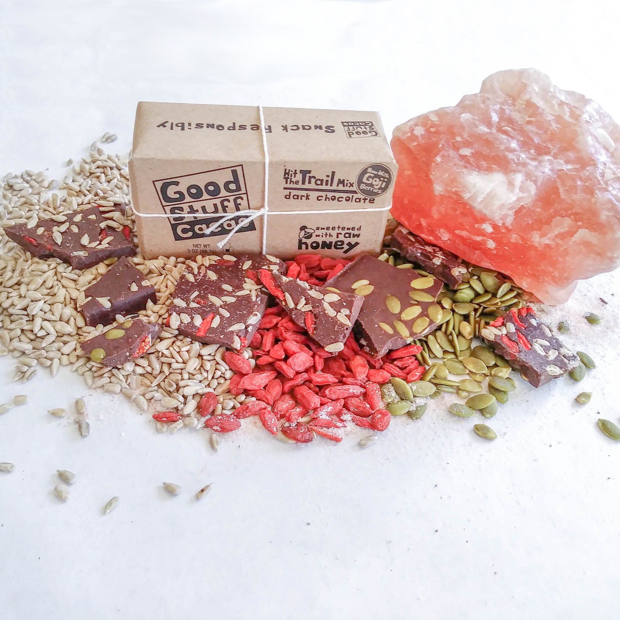 Hit the Trail Mix with Goji Berry Dark Chocolate – Good Stuff Cacao